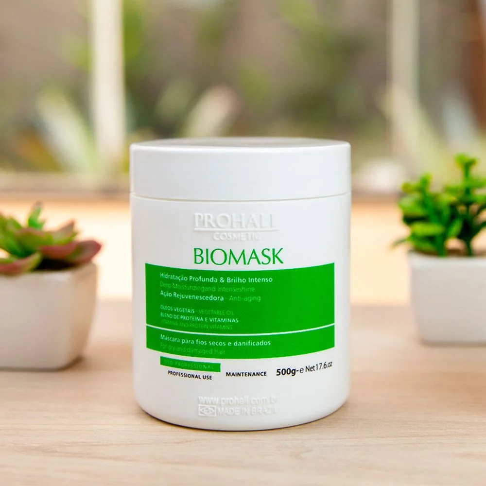 Kit Cronograma Capilar Máscara Extreme Repair + Biomask 500g Prohall ...