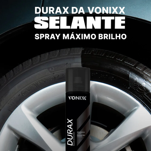 Durax Vonixx 400ml Pretinho Aerossol Spray Brilho Extremo - Loja do Lavacar