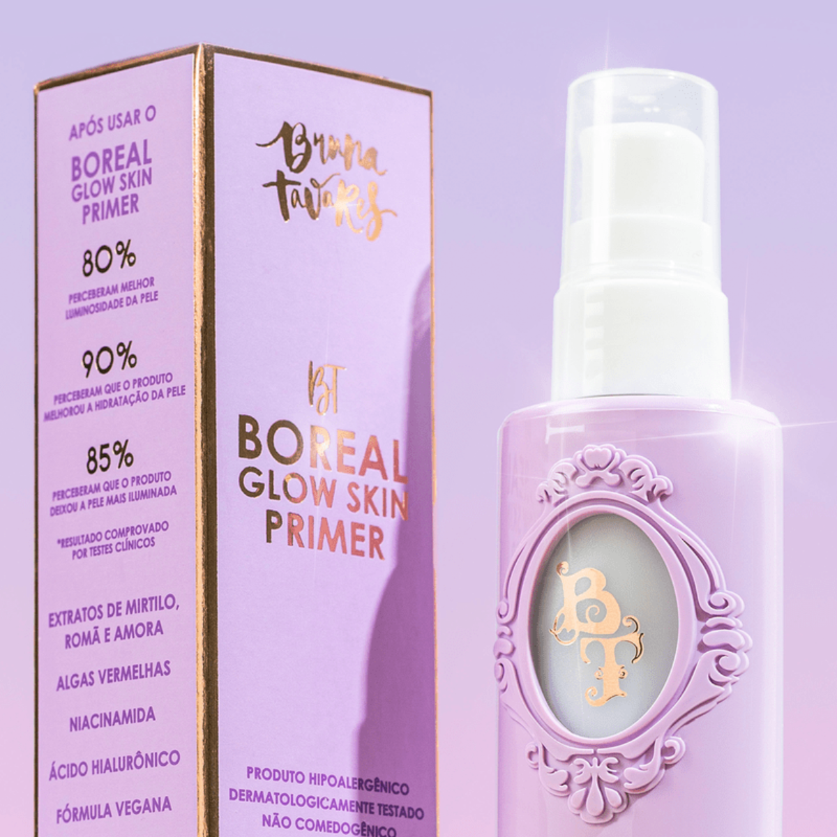 Primer Bruna Tavares Boreal Glow - Laura B Cosméticos