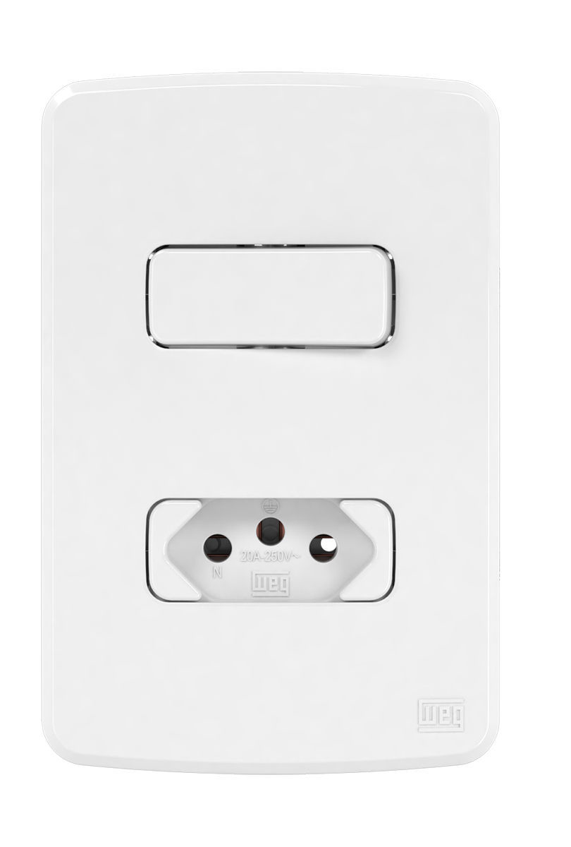 Tomadas e interruptores - Linha Weg Composé - Branca - 4x2 - A Instaladora