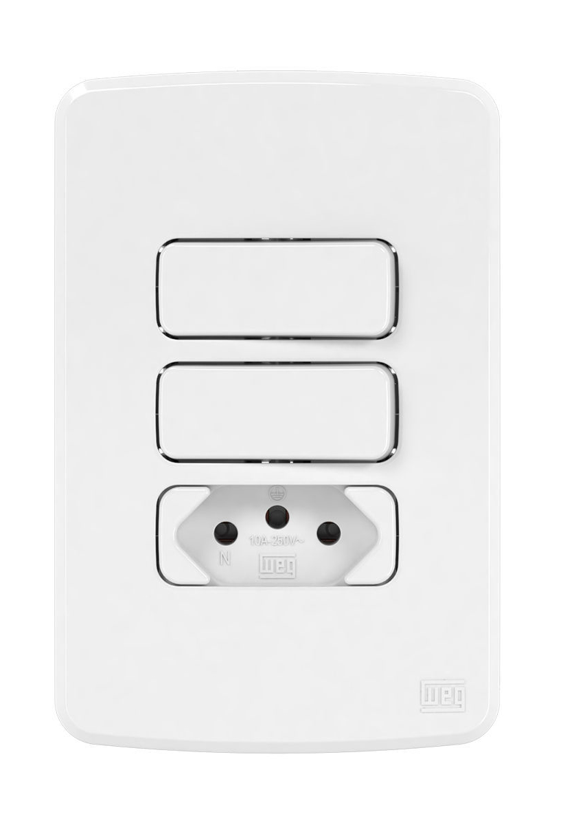 Tomadas e interruptores - Linha Weg Composé - Branca - 4x2 - A Instaladora
