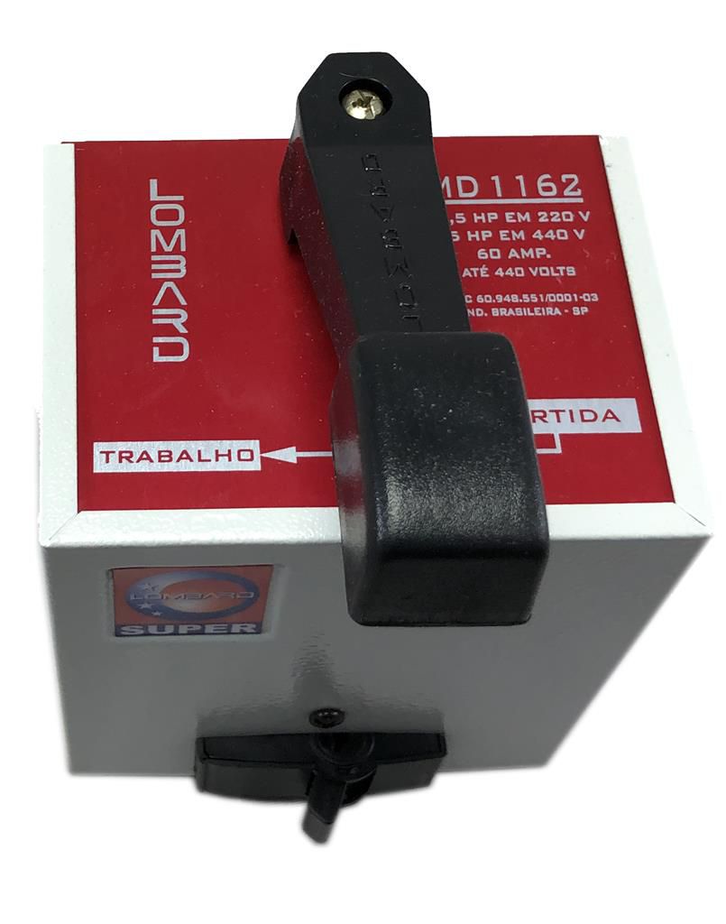 Chave Lombard Monofásica Com Proteção 12,5 cv 60a 220v M1162 - A ...