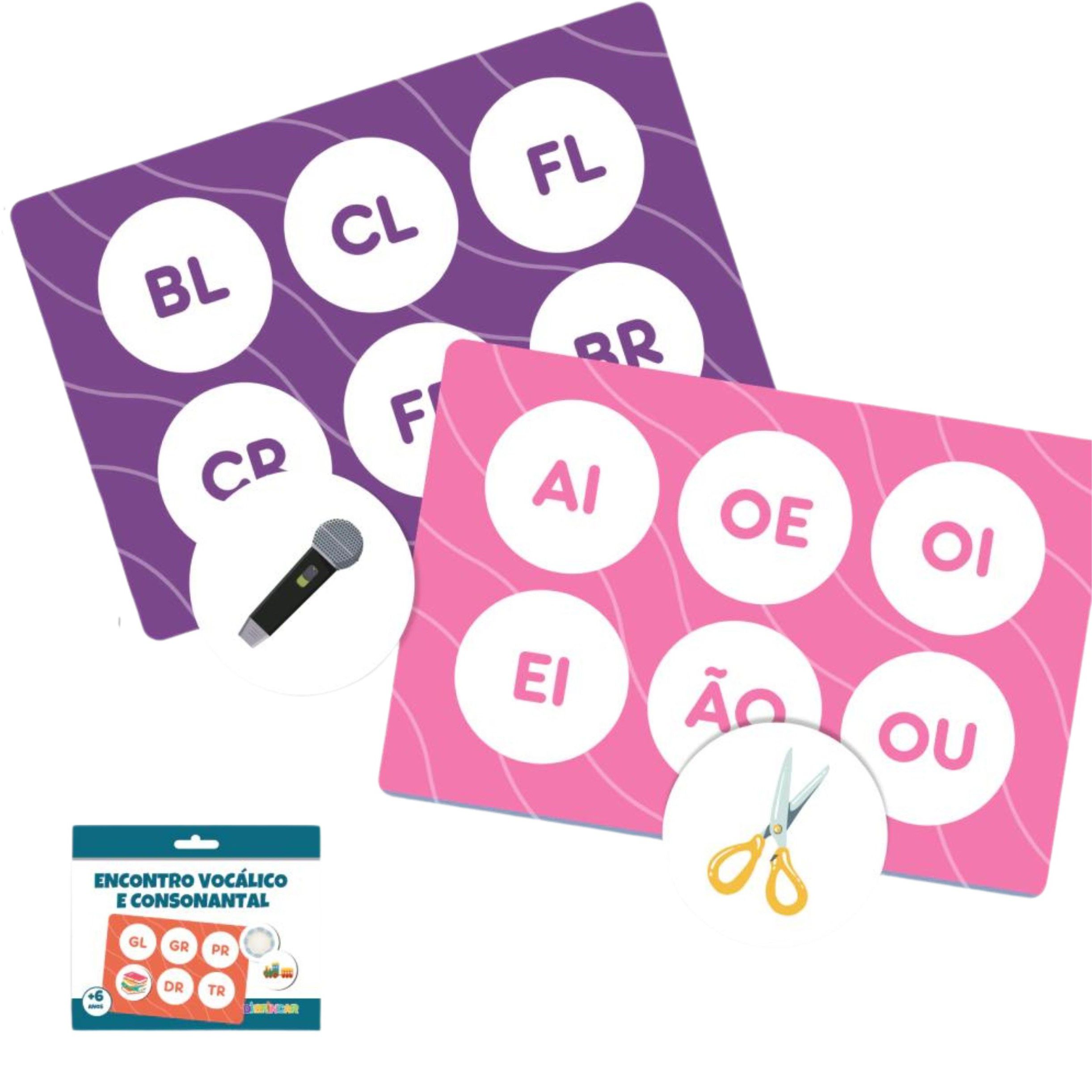 Jogo Encontro Vocálico e Consonantal - DiBrincar - Alternativa Brinquedos - Especialista em ...