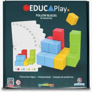 Follow Blocks Educa Play Cubos 96 Cartas Desafios - Polibrinq ...