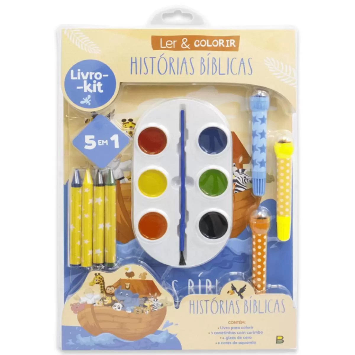 Livro Kit Ler e Colorir 5 em 1 Histórias Bíblicas - TodoLivro ...