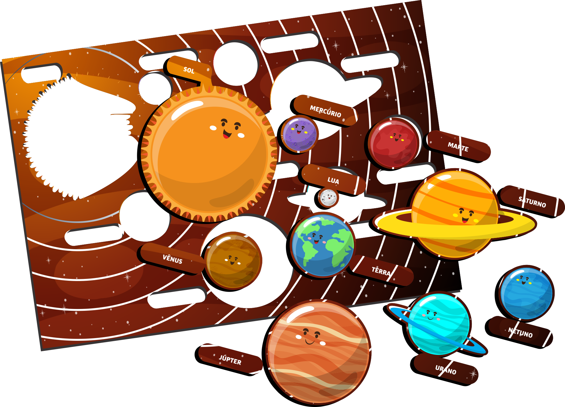 Jogo das Formas Planetas MDF POP011 - Paper Toy - Alternativa Brinquedos - Especialista em ...