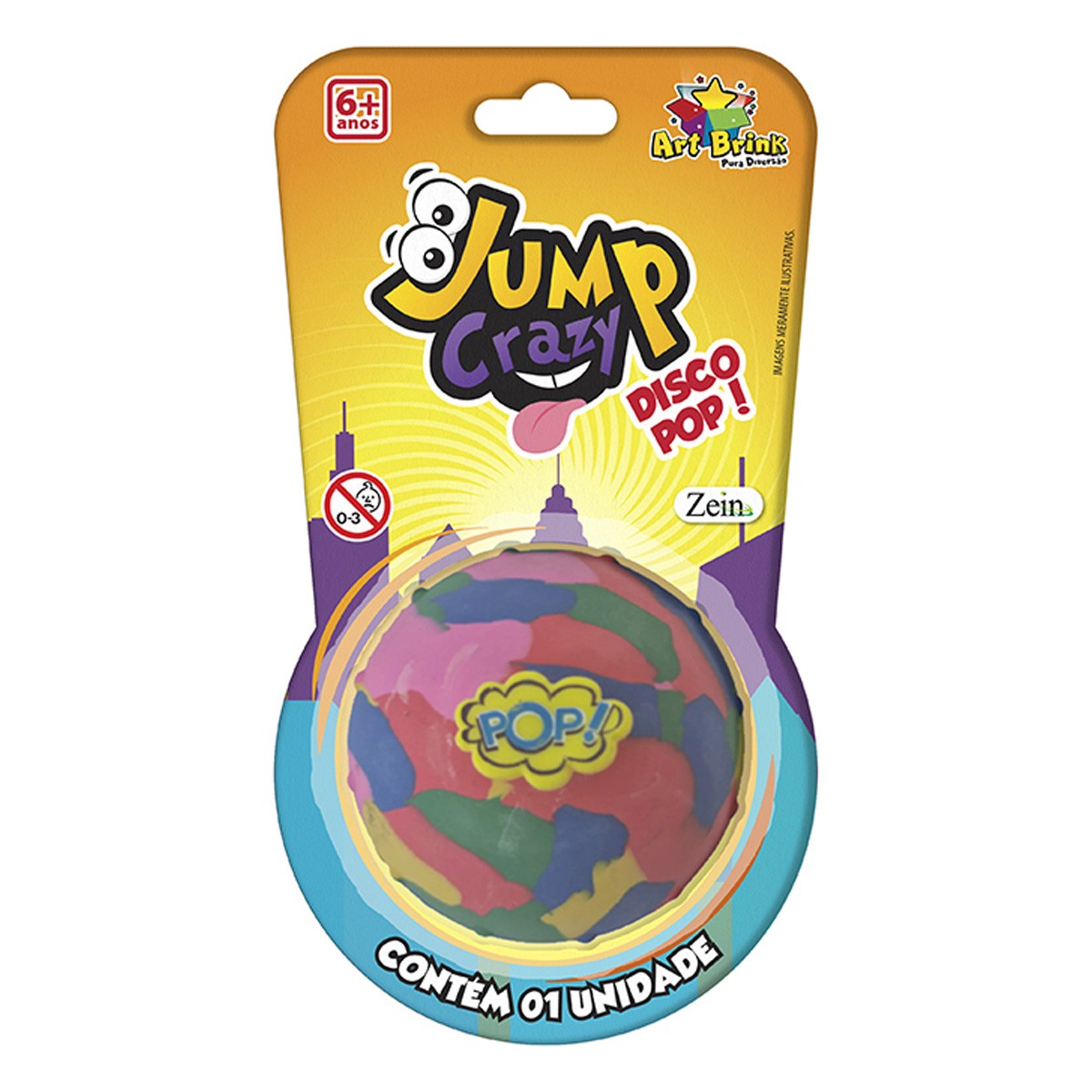 Disco Pop Jump Crazy 5 cm - Art Brink | Alternativa Brinquedos ...