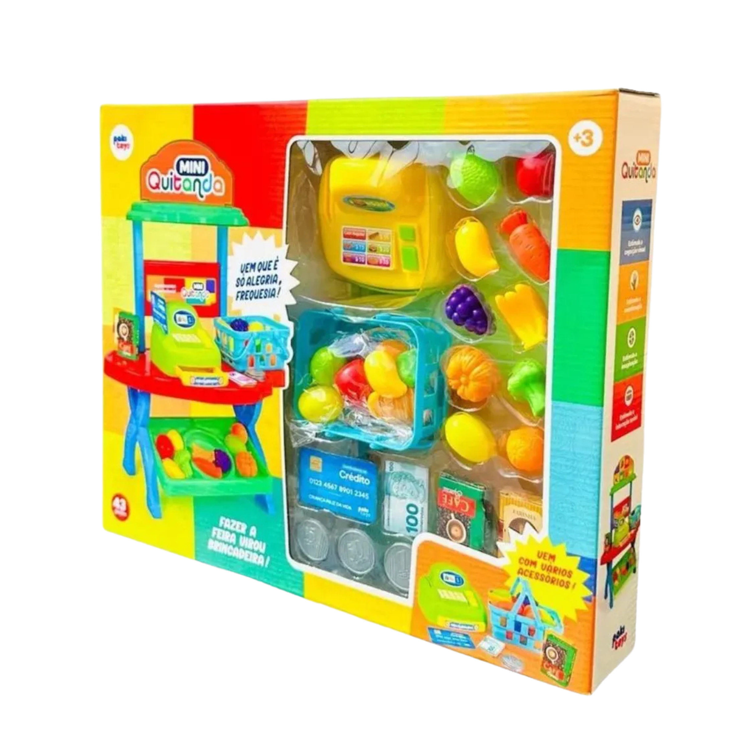 Mini Quitanda Feirinha com Caixa Registradora - Pakitoys - Alternativa Brinquedos - Especialista ...