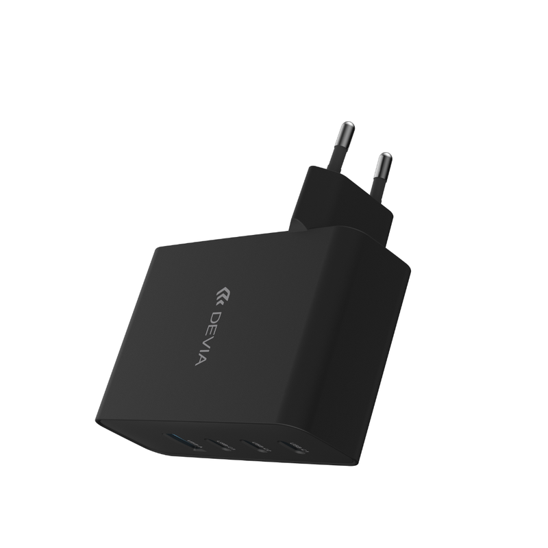 Fonte Devia 100W GaN (USB+3 USB C) - Rafox USA