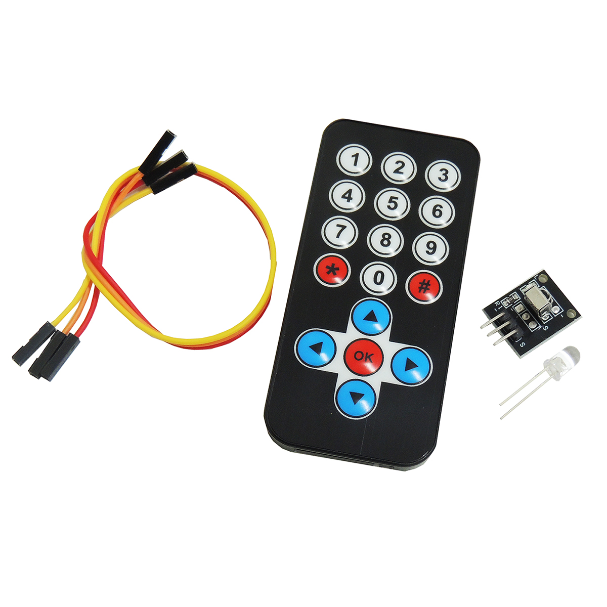 Kit Controle Remoto IR com Receptor e Cabos - BR ELETRÔNICA