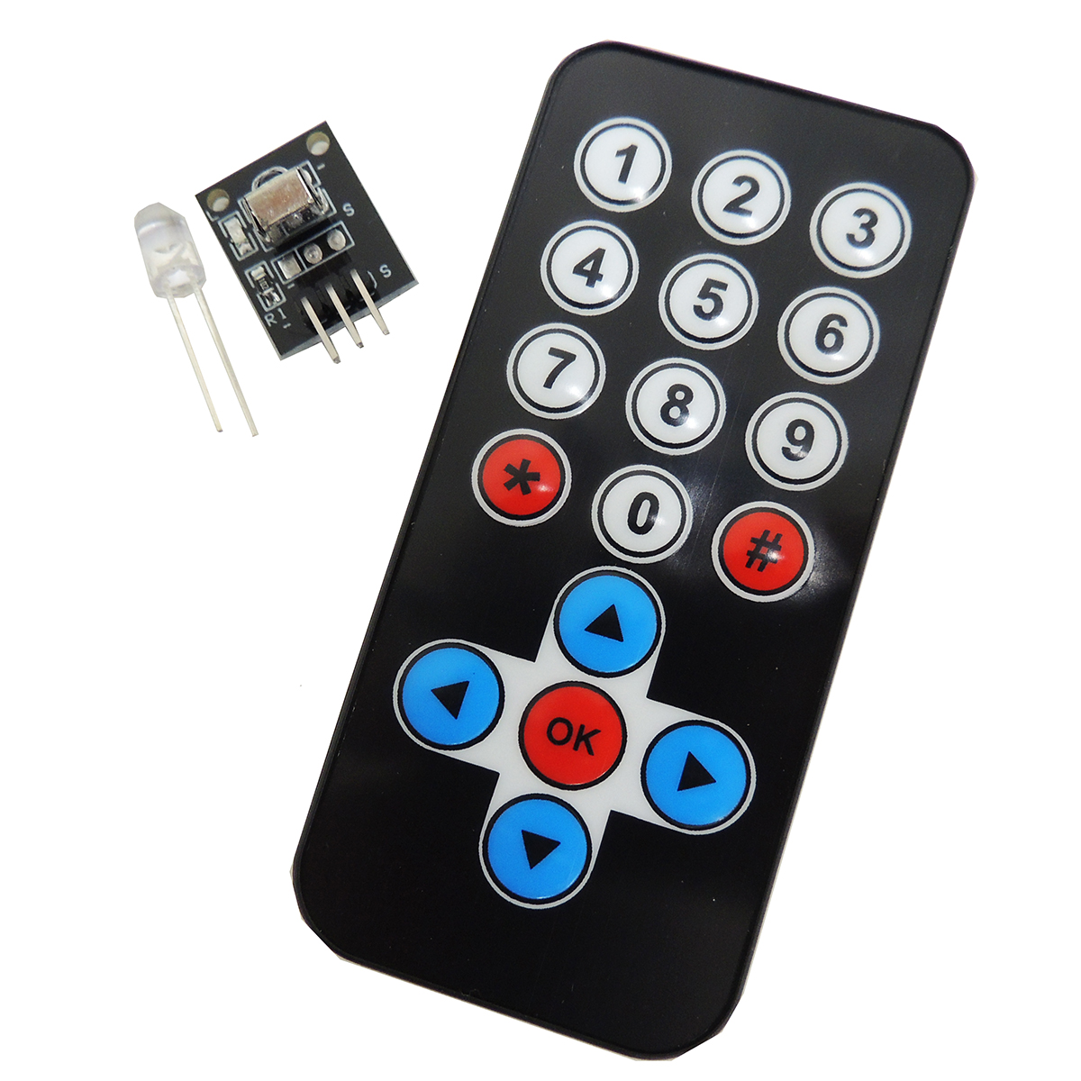 Kit Controle Remoto IR com Receptor e Cabos - BR ELETRÔNICA