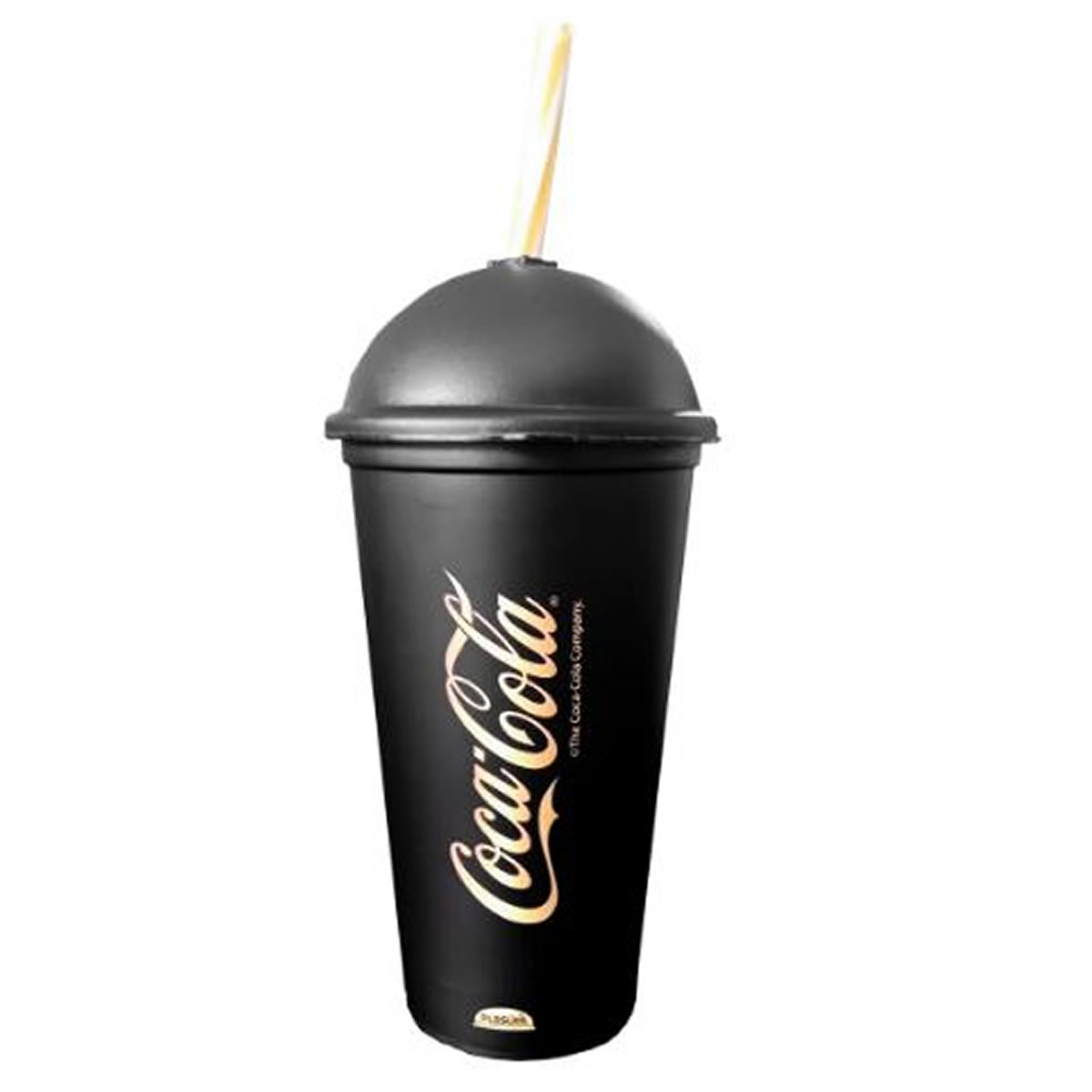 COPO SHAKE COCA COLA COM TAMPA E CANUDO 500 ML. - Miniso Shop