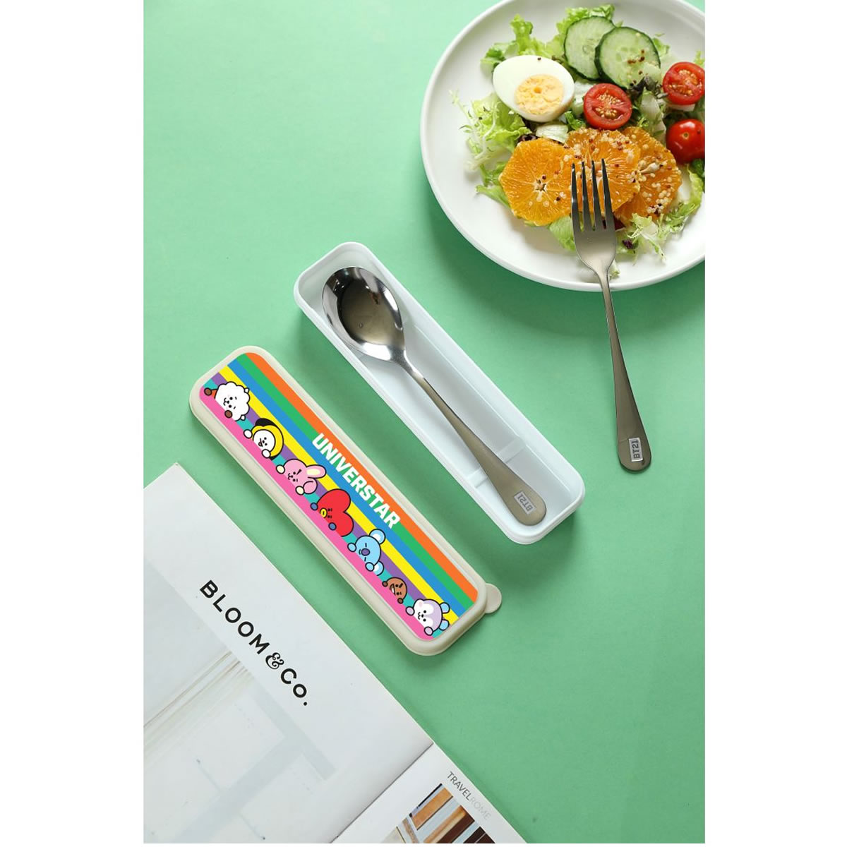 CONJUNTO DE TALHERES COM ESTOJO MODELO BT21 UNIVERSTAR - Miniso Shop