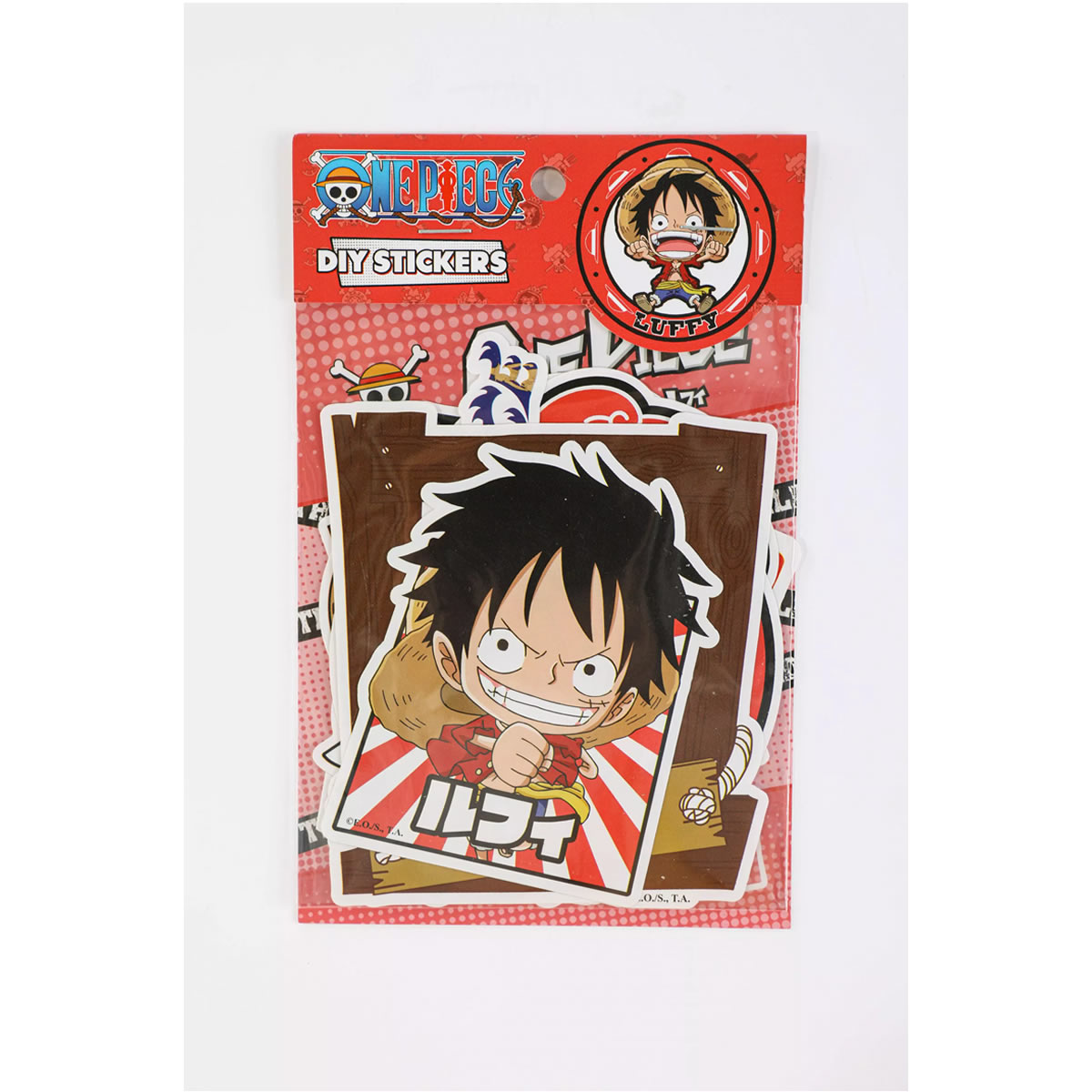 ADESIVO DECORATIVO COLEÇÃO MINISO ONE PIECE LUFFY 15 PEÇAS - Miniso Shop