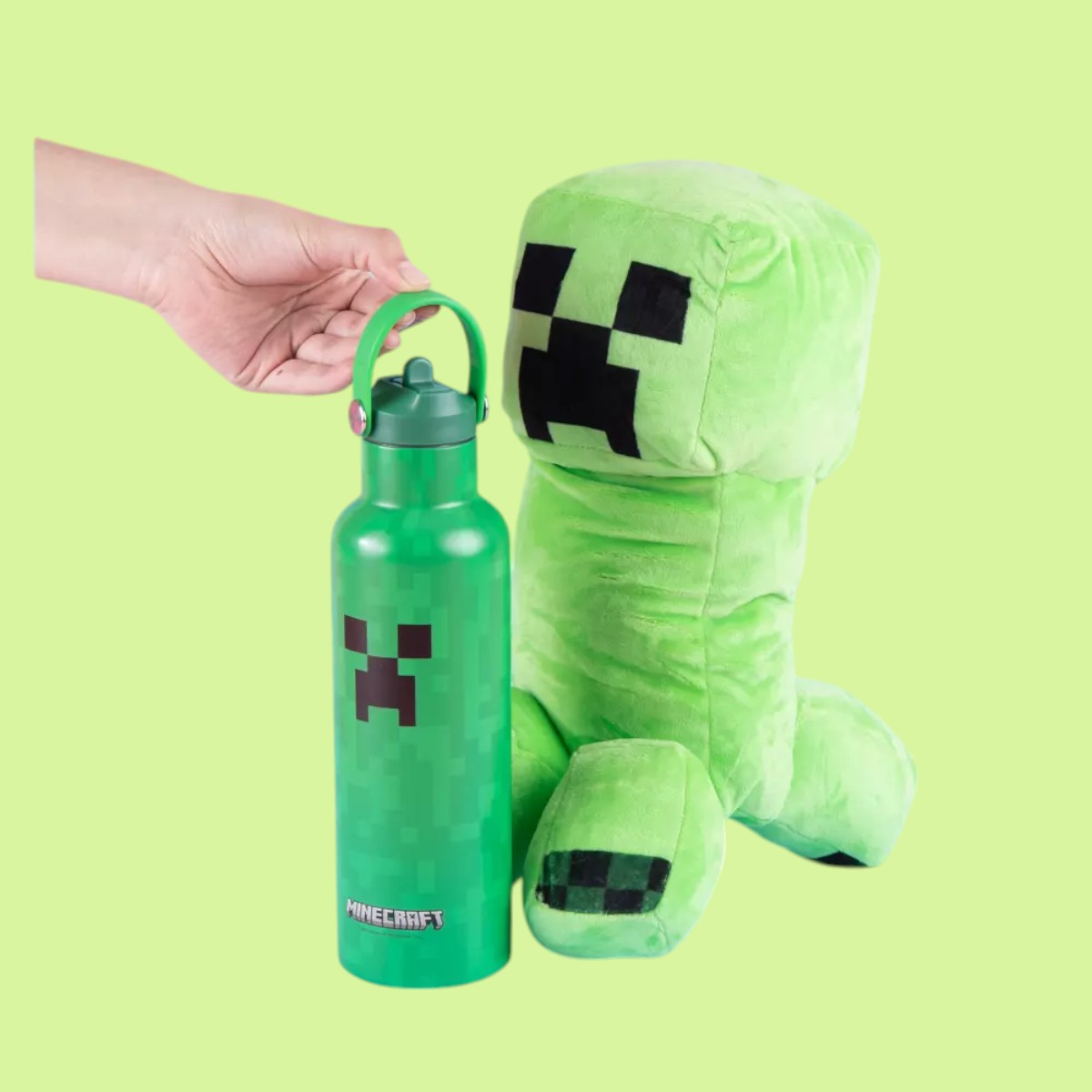 Garrafa Térmica De Inox Minecraft Gamer Original Miniso - Miniso Shop