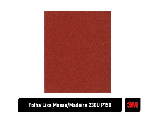 Folha Lixa 230u Massa Madeira P150 225x275 3m - Utilidades Domésticas e ...