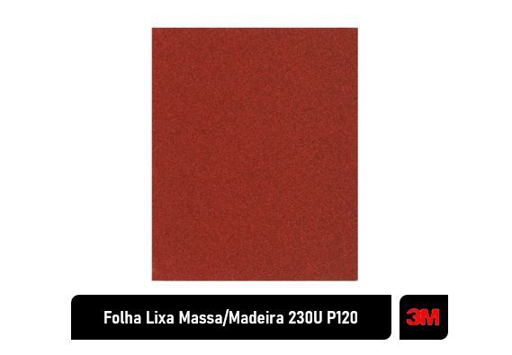 Folha Lixa 230u Massa Madeira P120 225x275 3m - Utilidades Domésticas e ...