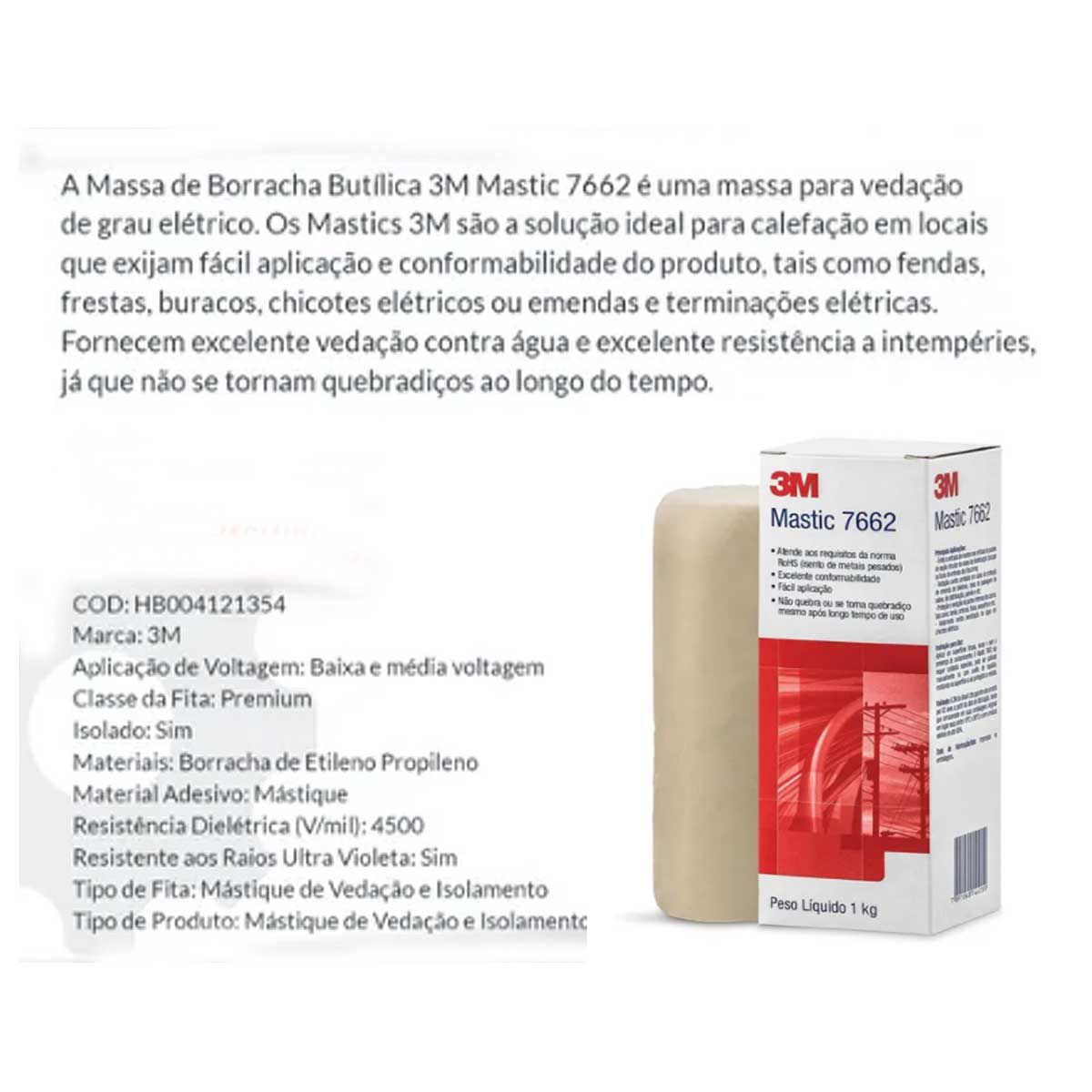 Massa Calafetar 3m Mastic 7662 - 1kg - Utilidades Domésticas e muito mais!