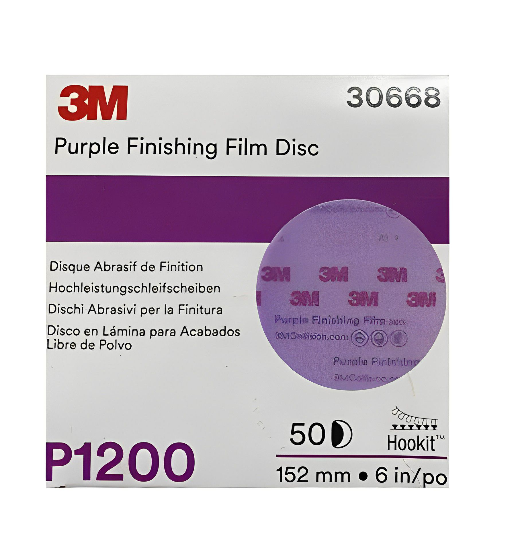 Lixa Disco P1200 - 6 Linha Purple Finishing Film 3m - Utilidades ...