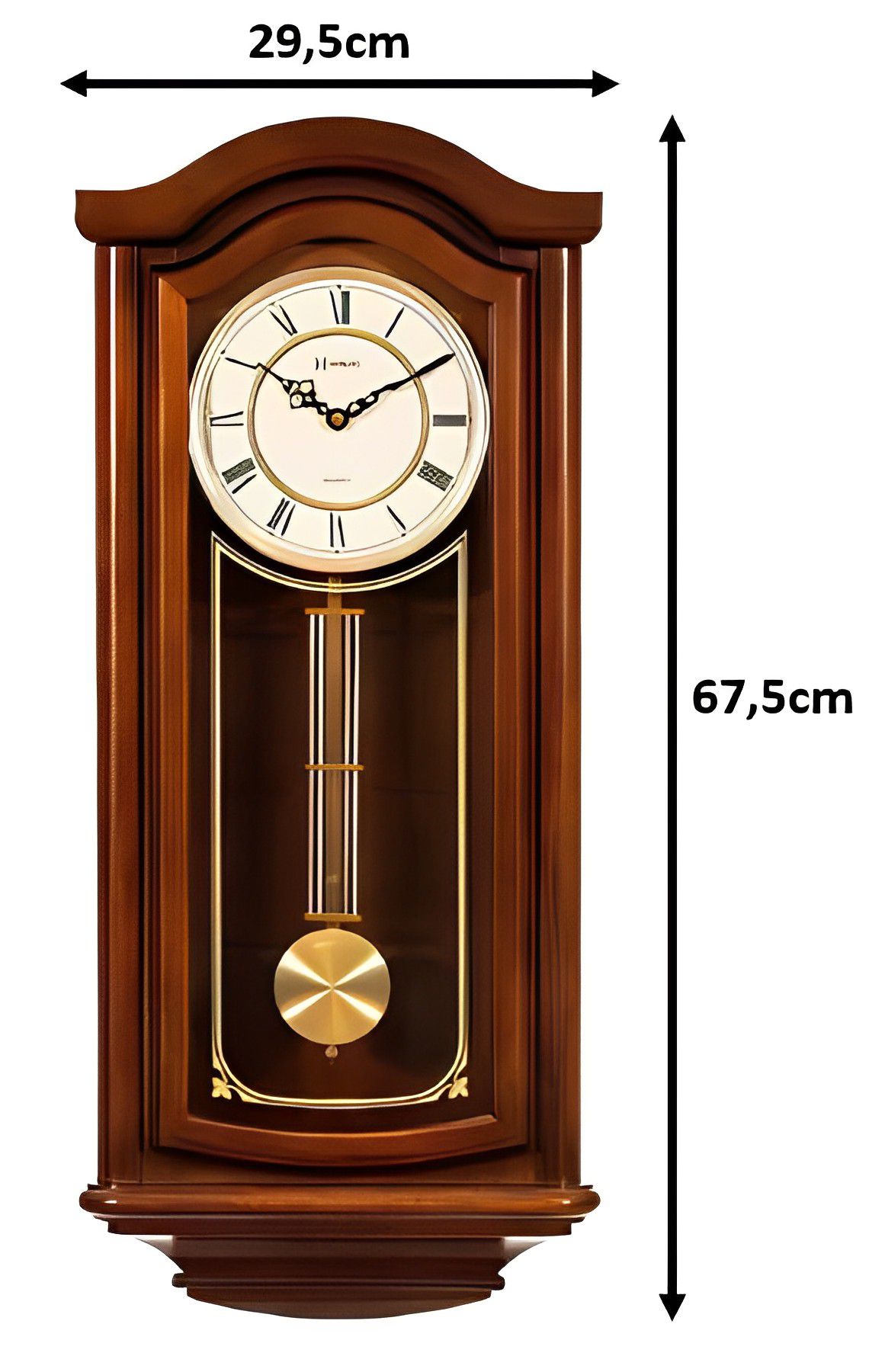 Relógio Carrilhão Pêndulo Ave Maria Westminste Herweg 530008 ...