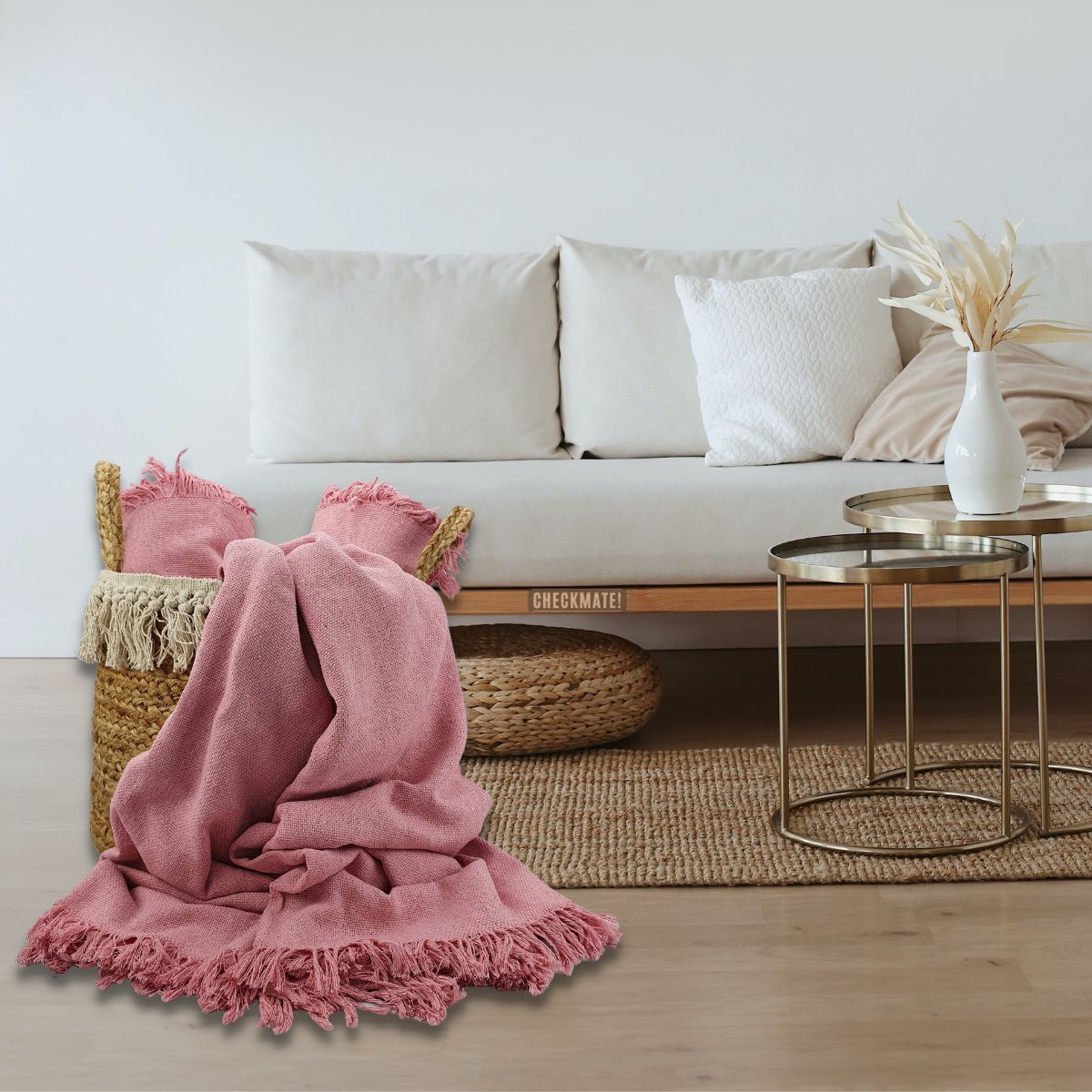 Manta Decorativa Para Sofá Tamanho Grande 2,40 x 1,80 Cor Rosa - House ...