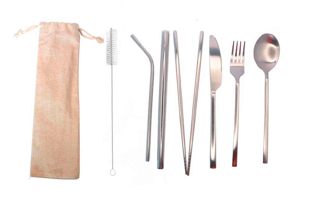 Talher de Inox 8 em 1 - com Ecobag - Can.u.do Produtos Sustentáveis