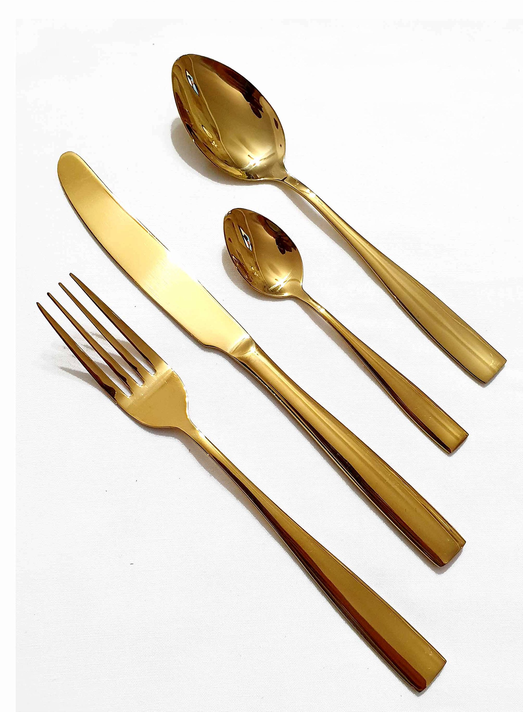 Talheres de inox 304 brilhante - 8 peças Coloridos - Não Descasca - Can ...