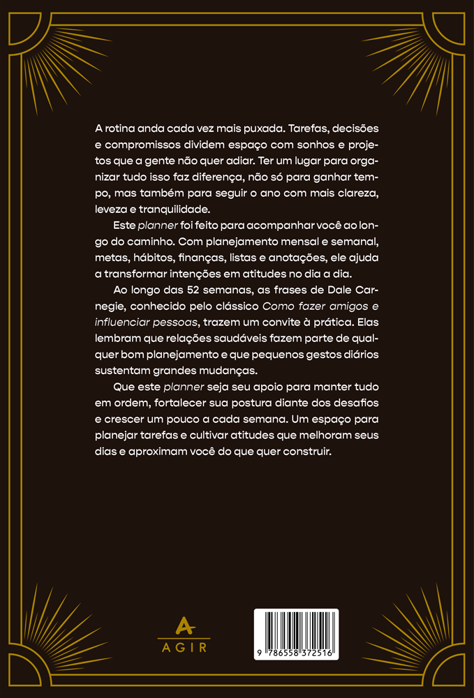 Todo dia com Dale Carnegie - Planner - Loja Editora Agir - Editora Agir