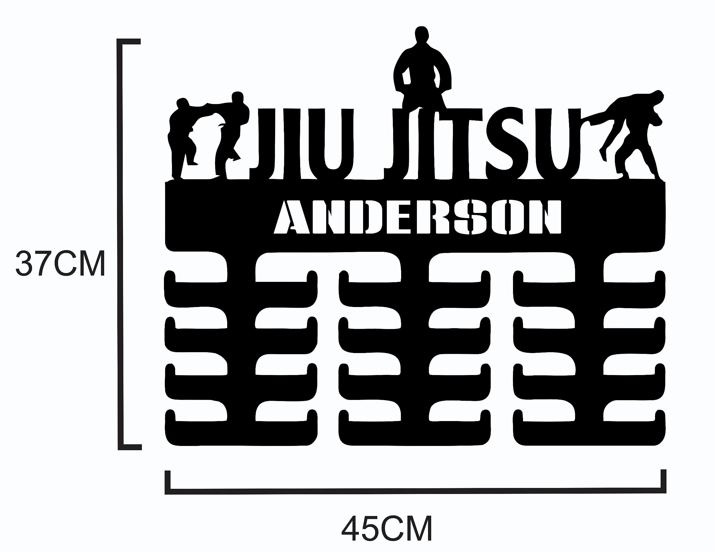 Porta Medalhas Jiu-Jitsu personalizado | Decora Arte Laser - Decora ...