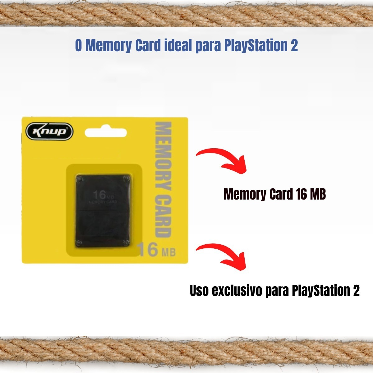 Memory Card Para PS2 16Mb Playstation 2 - HMS Imports