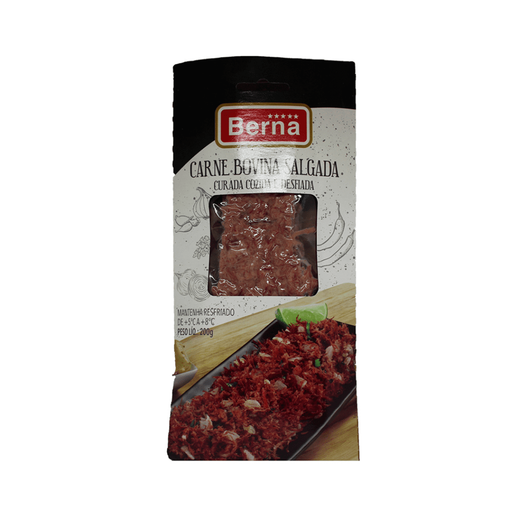 Carne Bovina desfiada 200 g - Berna Vila Leopoldina