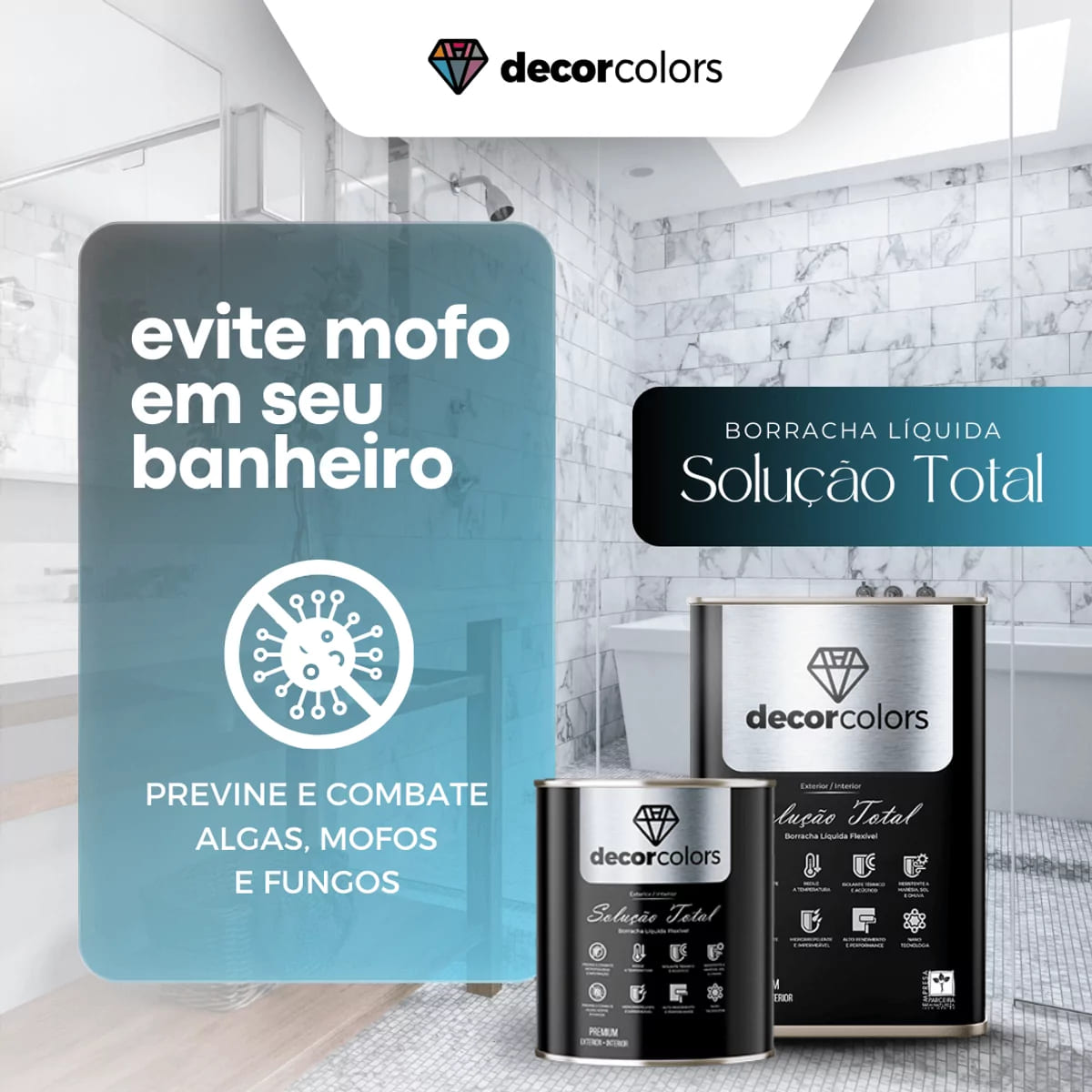 Tinta Borracha Líquida Cor Telha 4,3 kg Decor Colors - Decor Colors ...