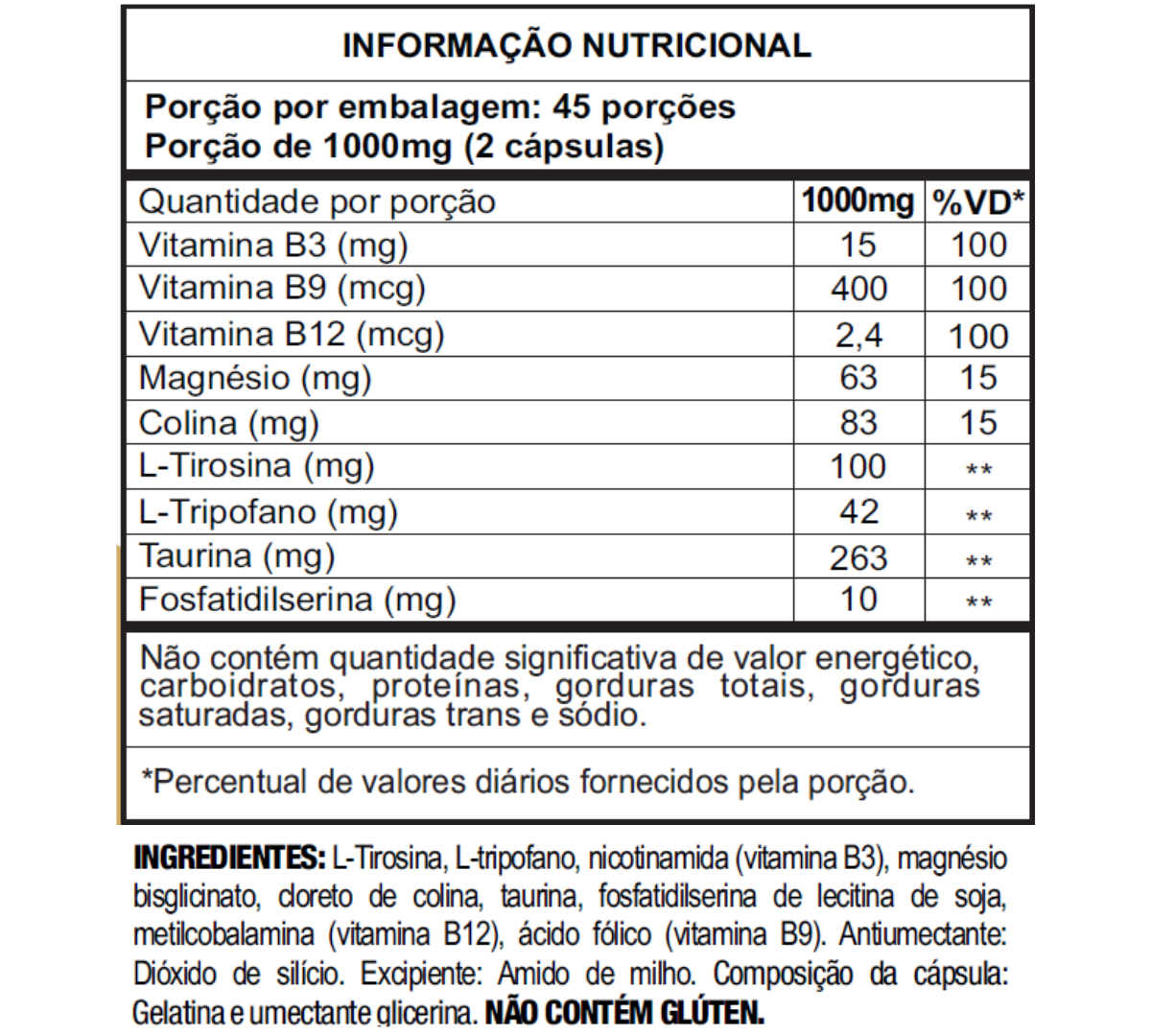 SMART MIND - Foco e Memória 90 cápsulas - FortalVit - Saúde e Beleza