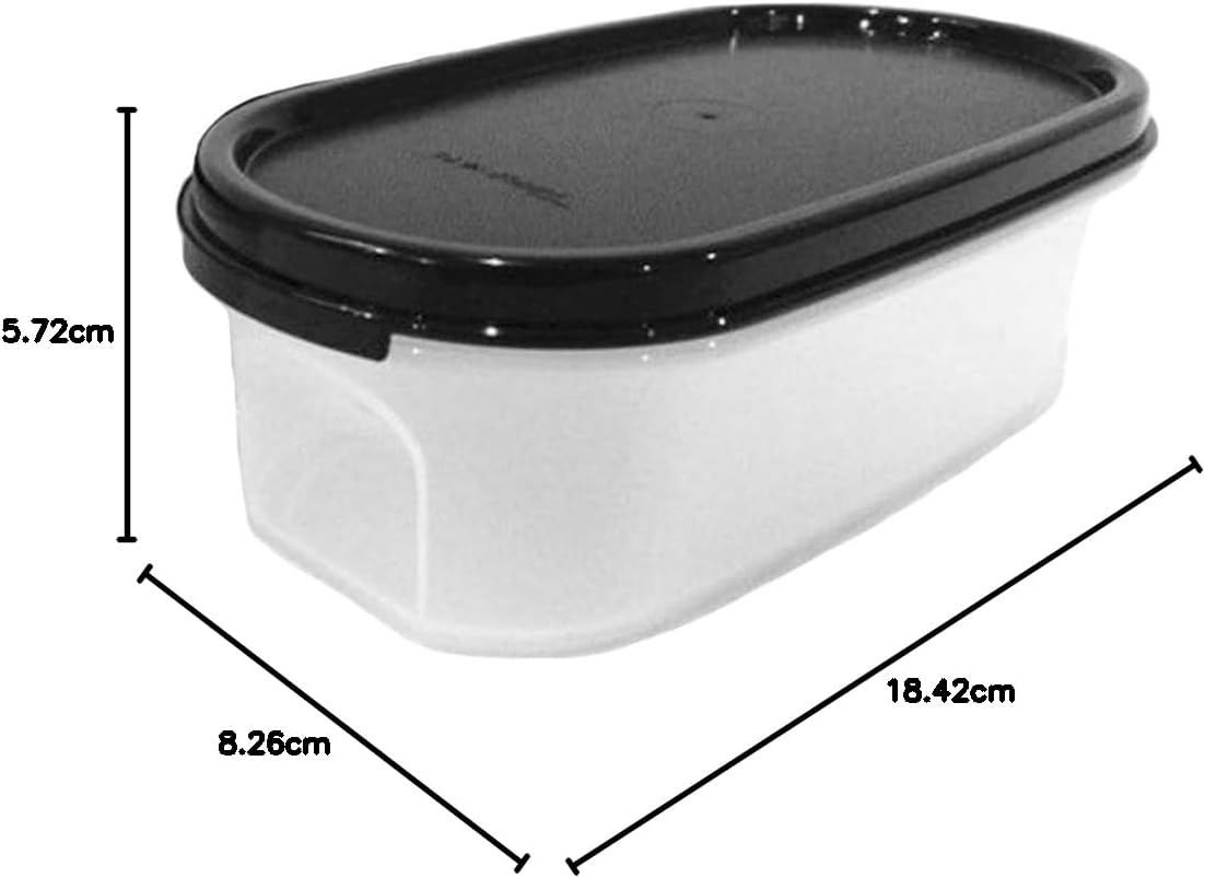 Tupperware Modular Oval l 500ml Black - Utensílios Brasil - Utensílios ...