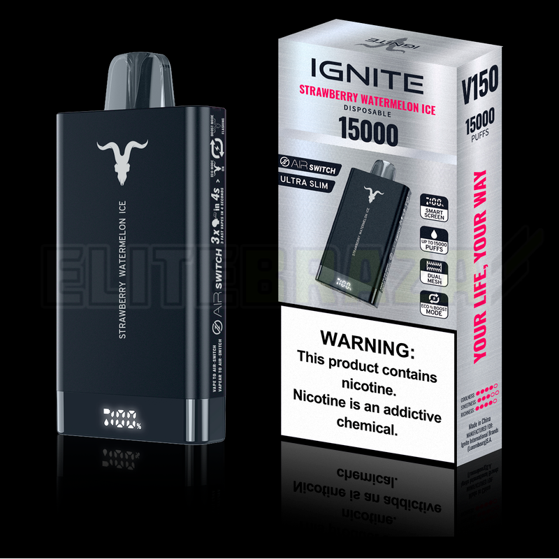 POD DESCAPOTÁVEL IGNITE V150 15000 PUFF - und - Elitebraza.com