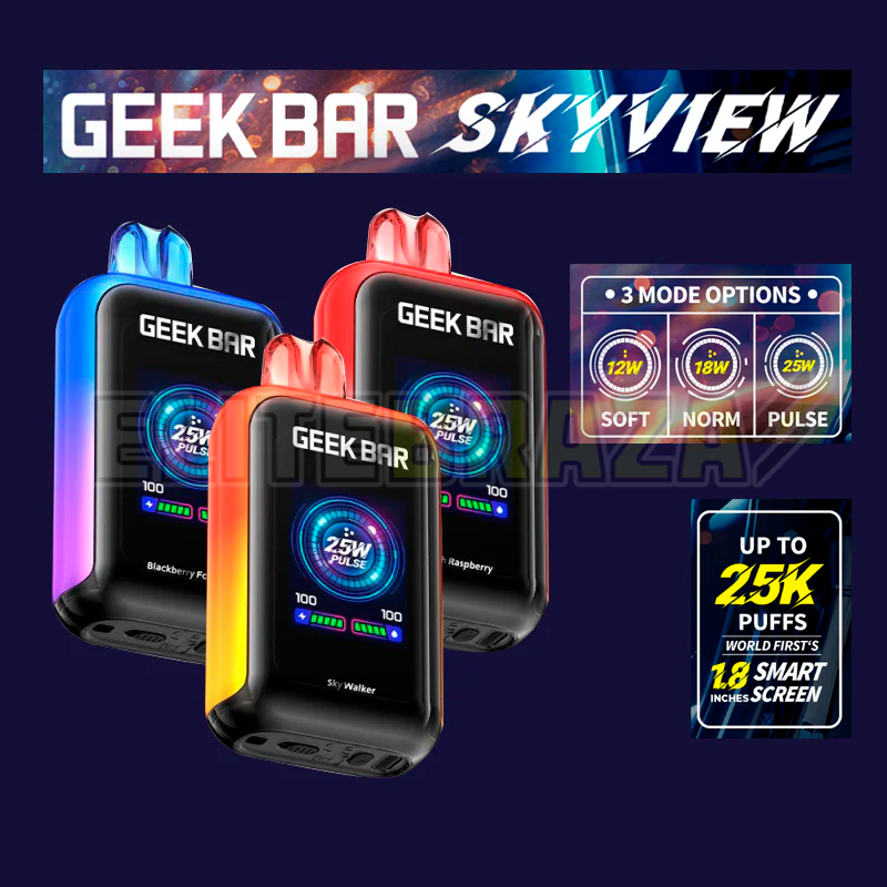 GEEK BAR SKYVIEW 25000 PUFF - LANÇAMENTO - Elitebraza.com