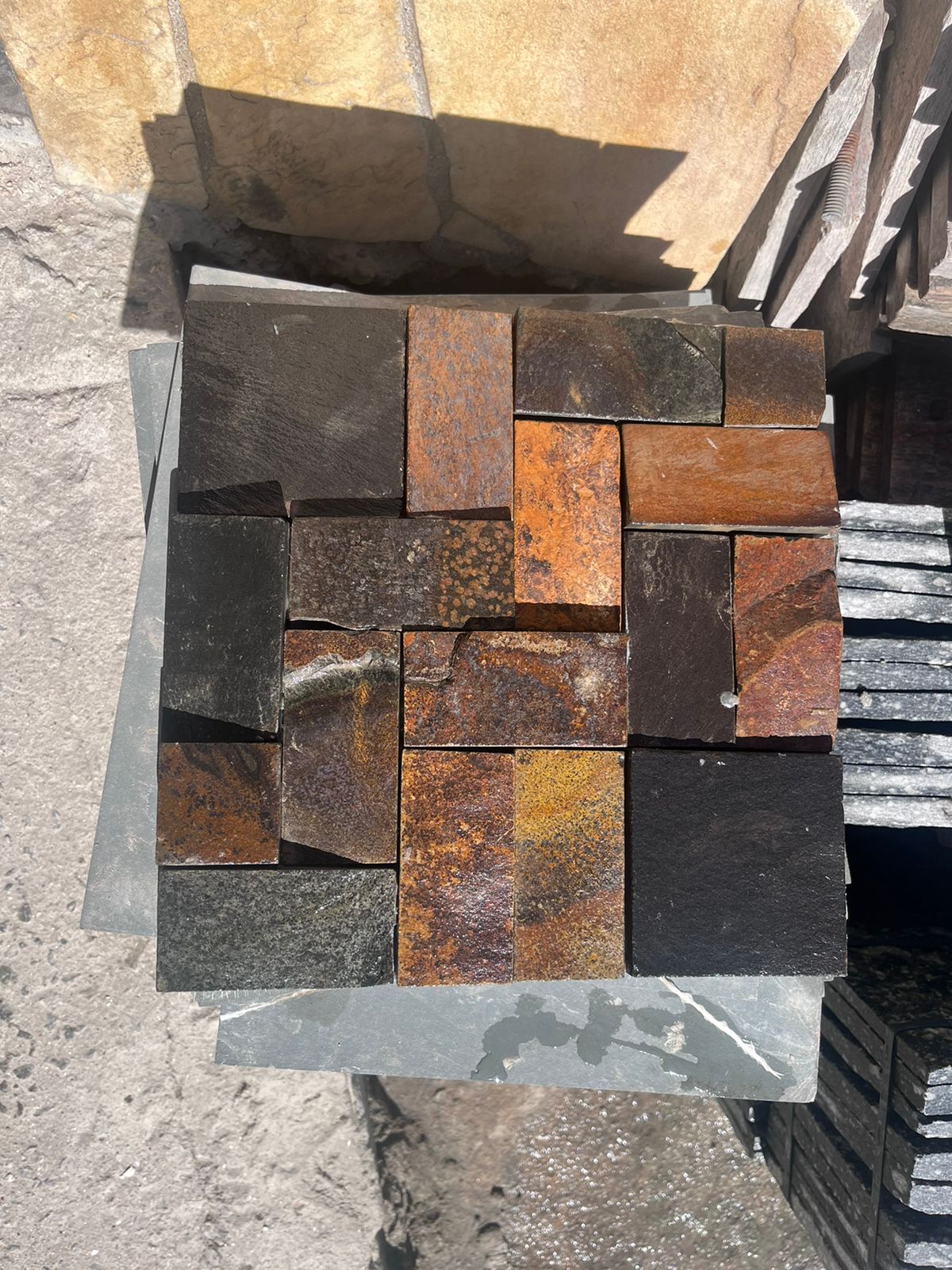 Pedra Ferro Mosaico - Placa 30x30cm - Pedras Aquino - Pedras ...