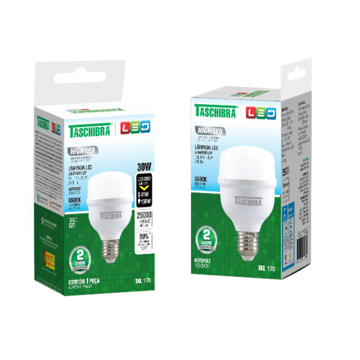 Lâmpada Led 30w Taschibra TKL170 Soquete E27 Bivolt - Depolux