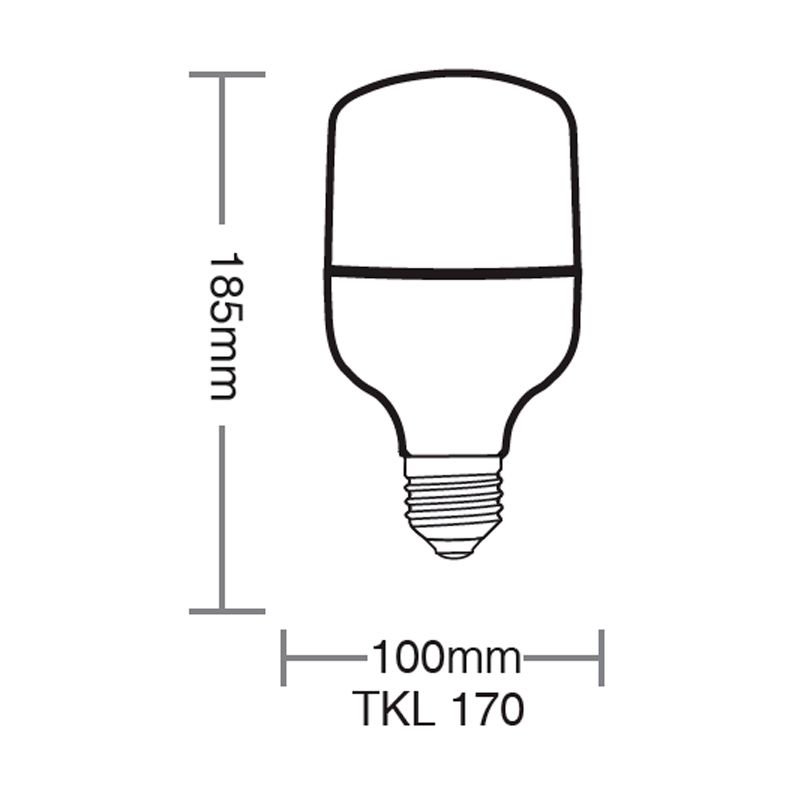 Lâmpada Led 30w Taschibra TKL170 Soquete E27 Bivolt - Depolux
