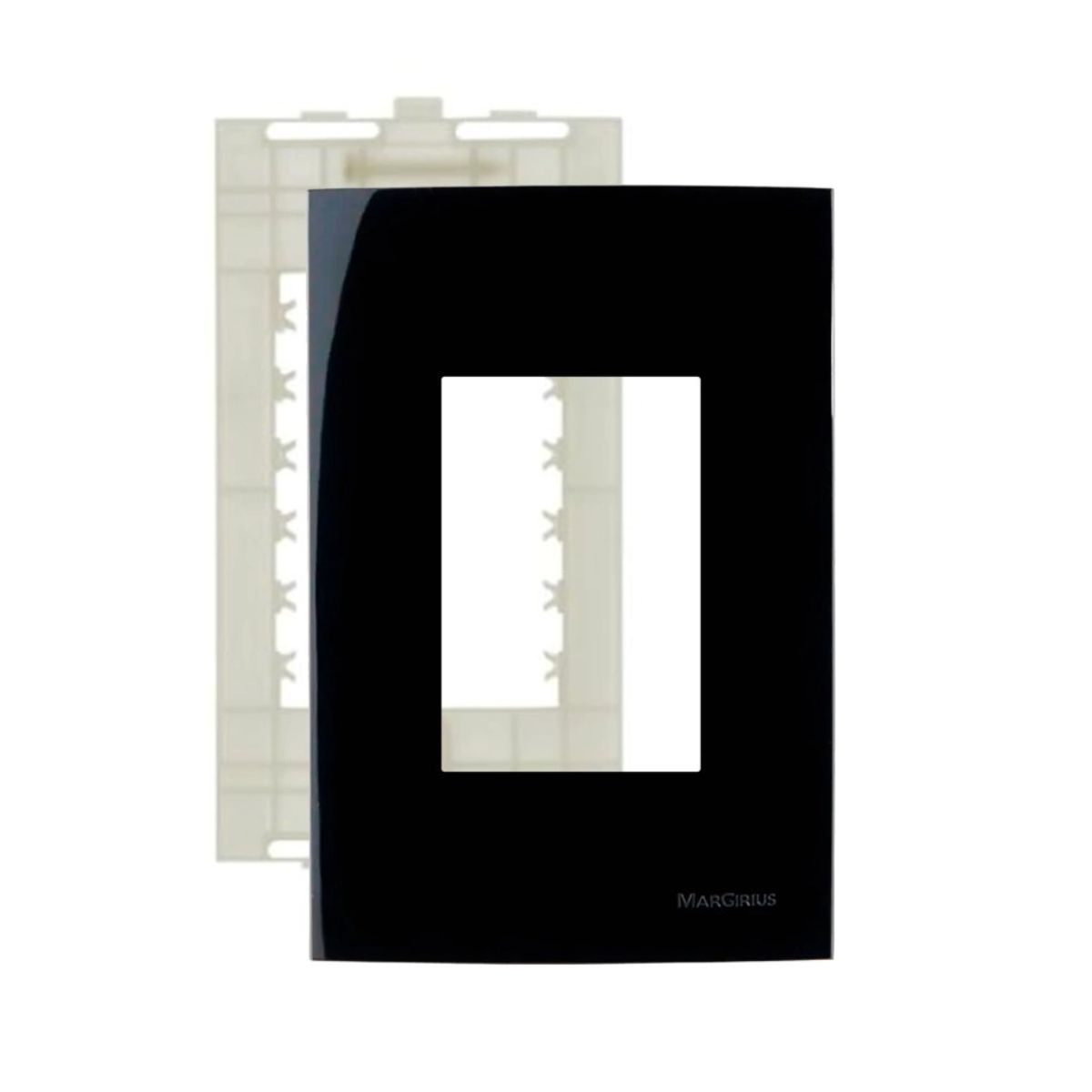 Interruptor Triplo Simples Preto Sleek Ebony 10A 250V Com Placa 4x2 ... Interruptor Triplo Simples Preto Sleek Ebony 10A 250V Com Placa 4x2 ...