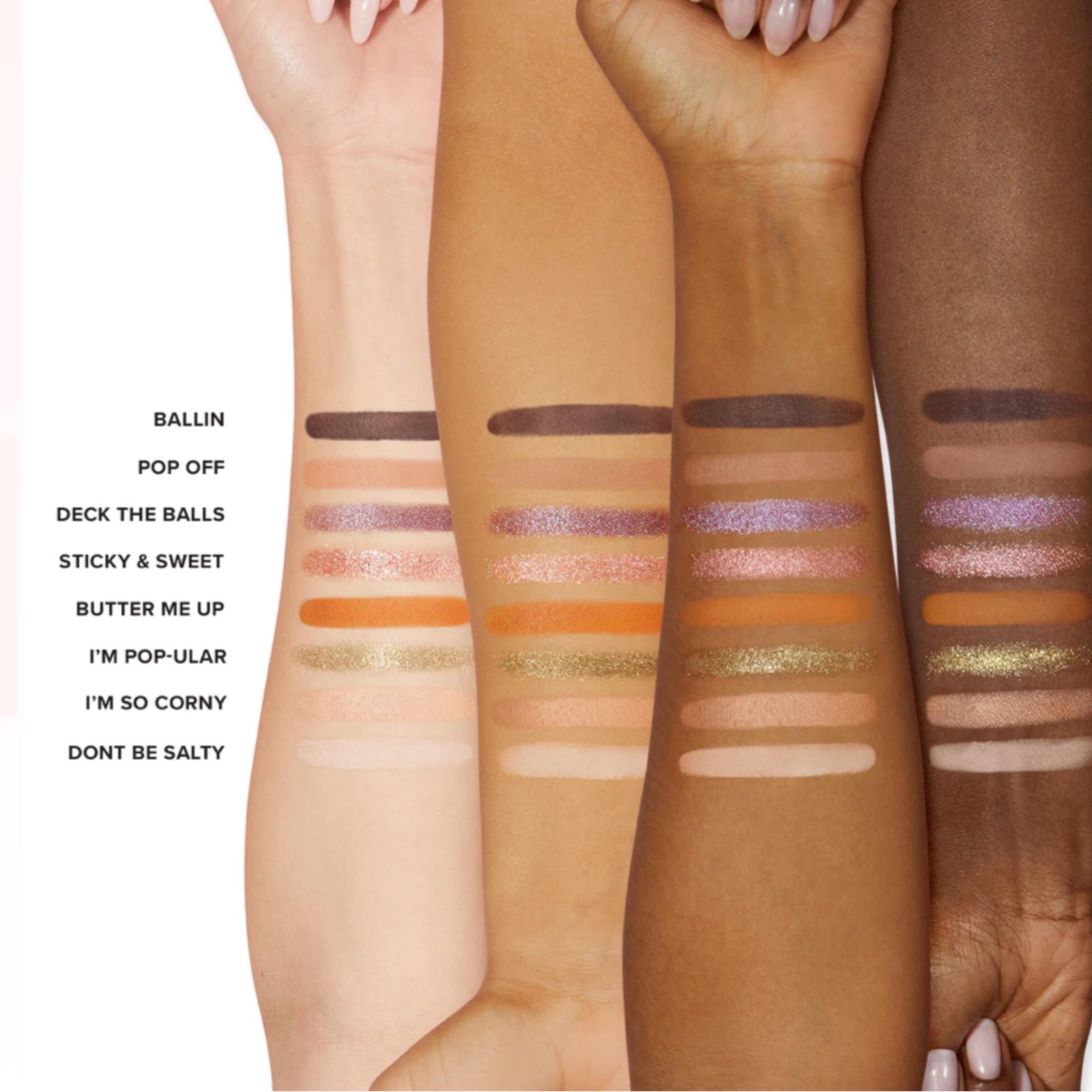 TOO FACED - PALETA DE SOMBRAS - POPCORN BALLS - PINK GLOSS IMPORTADOS