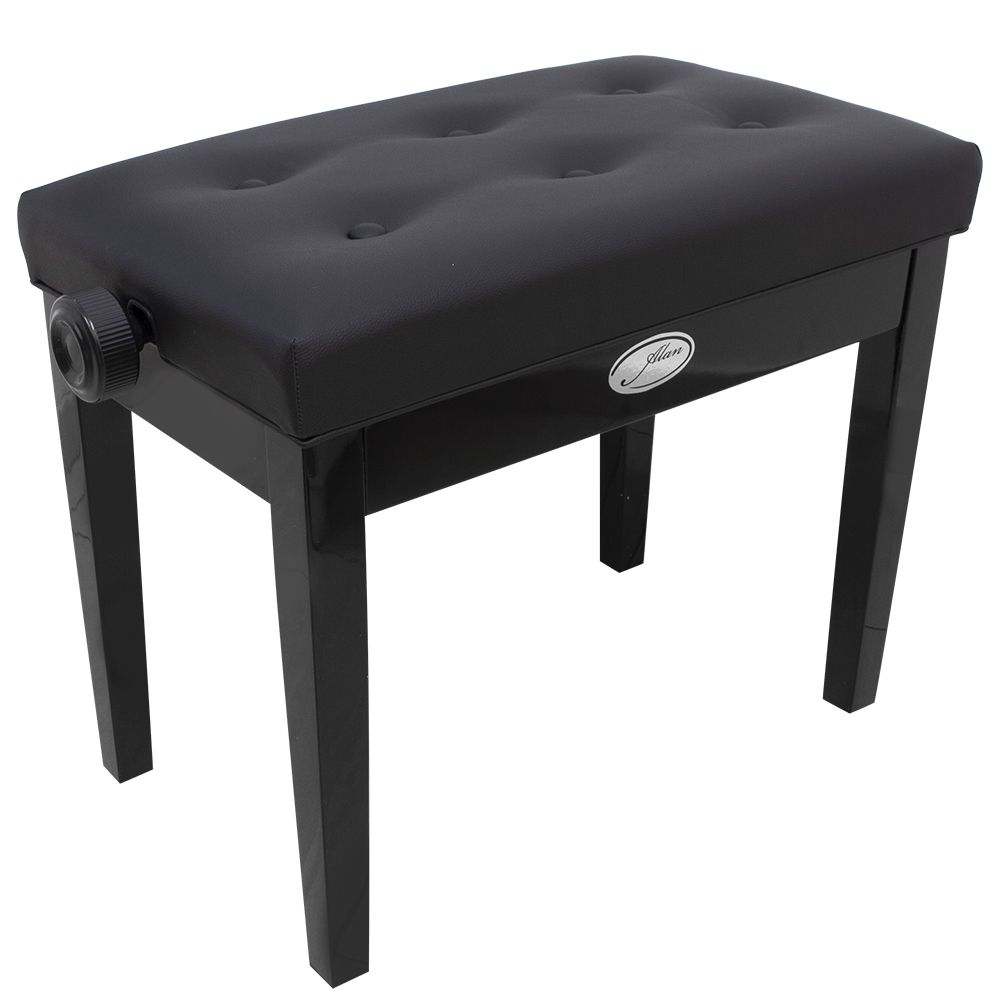 Banco De Piano Com Regulagem Ba 5 Preto Alan - Tons Musicais - Loja de ...