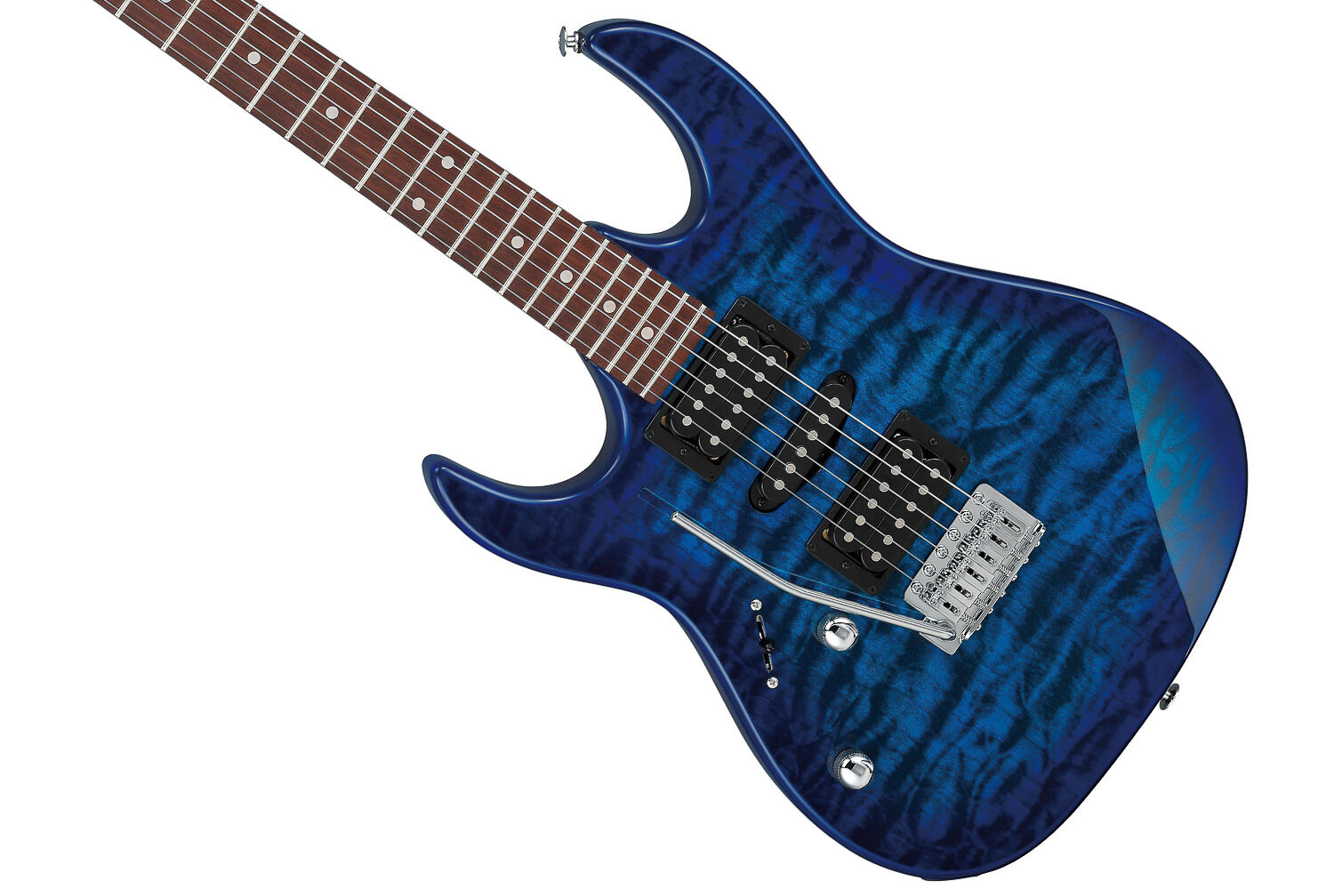 Guitarra Canhota RG GIO Blue Burst Ibanez GRX70QAL-TBB - Tons Musicais ...
