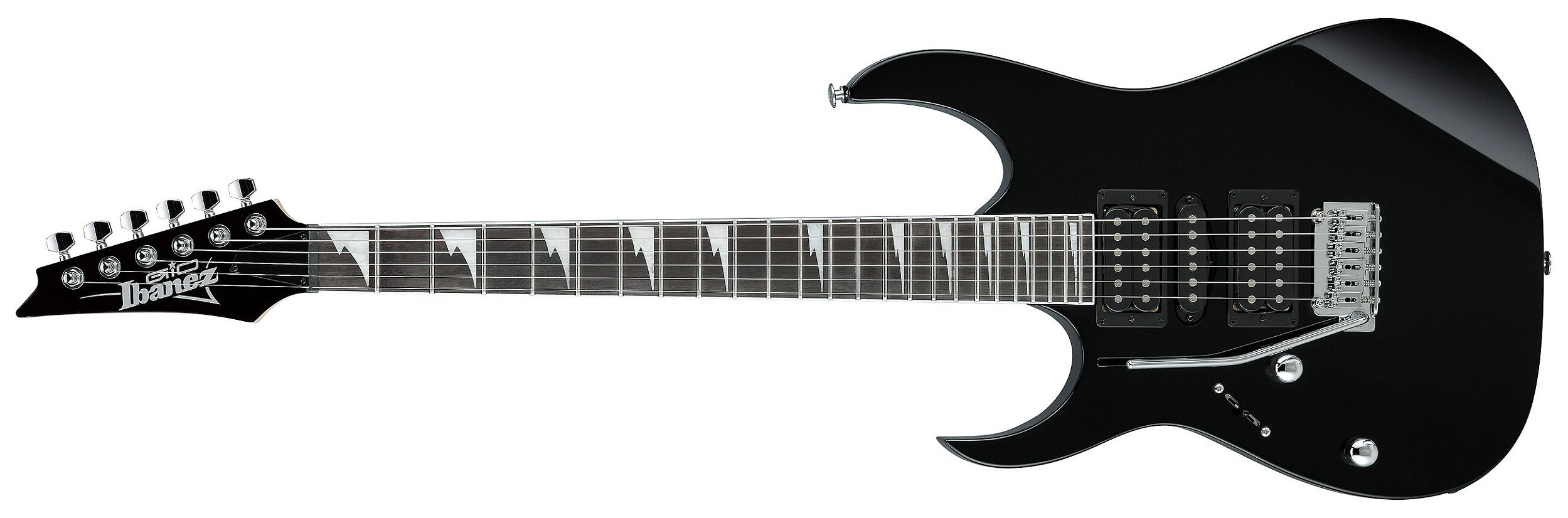 Guitarra Canhota RG GIO Black Night Ibanez GRG170DXL-BKN - Tons ...