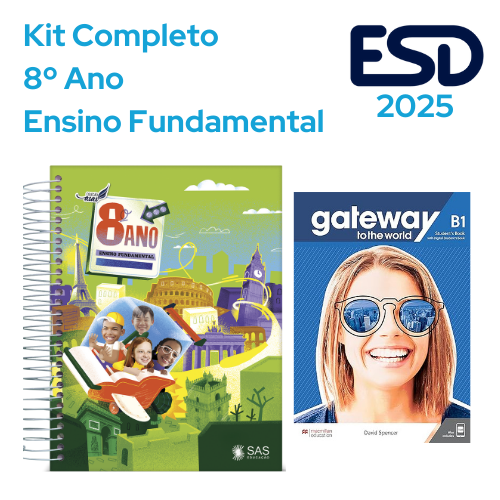 Kit Integrado Livros 8º Ano Completo Sas Esd 2025 Livro Fácil Esd