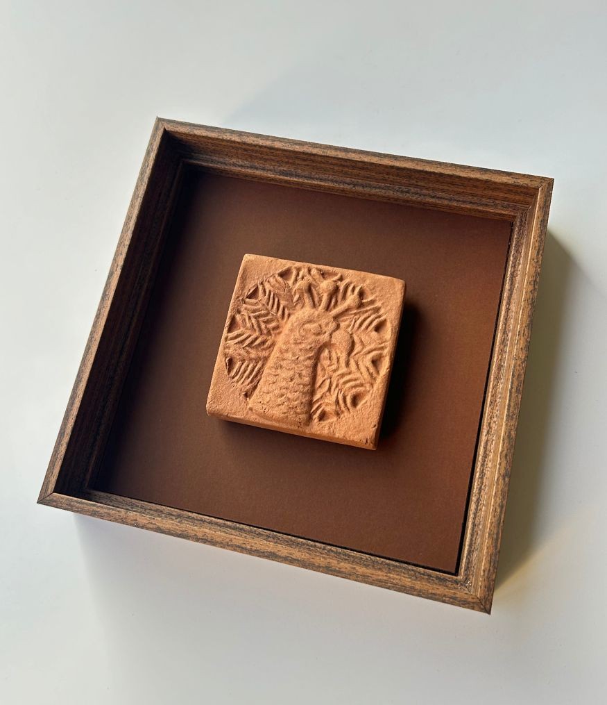 Quadro Decorativo Pequeno Mini Pavão Artesanal (22x22) - Casa e ...