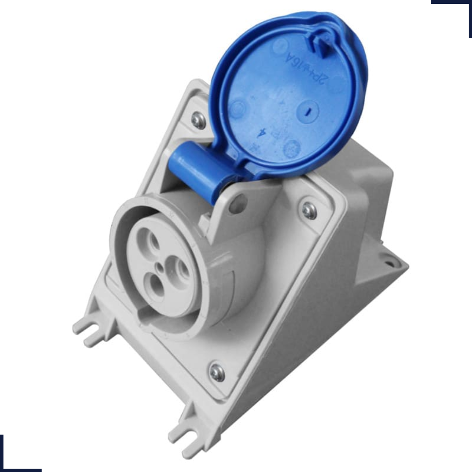 Tomada Sobrepor Newkon 200/250V 2P+T 16A 6H Azul Steck N3006 - Lumina ...