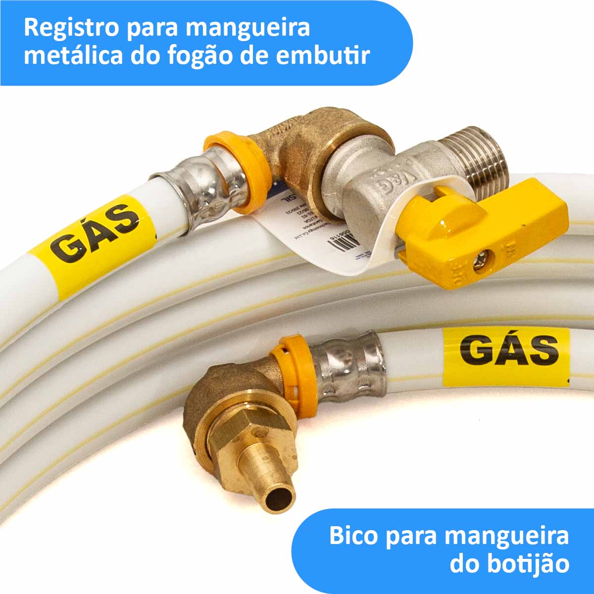 Kit 10 Metros 16mm Tubo Multicamadas PEX GÁS + Registro 1/2 ...