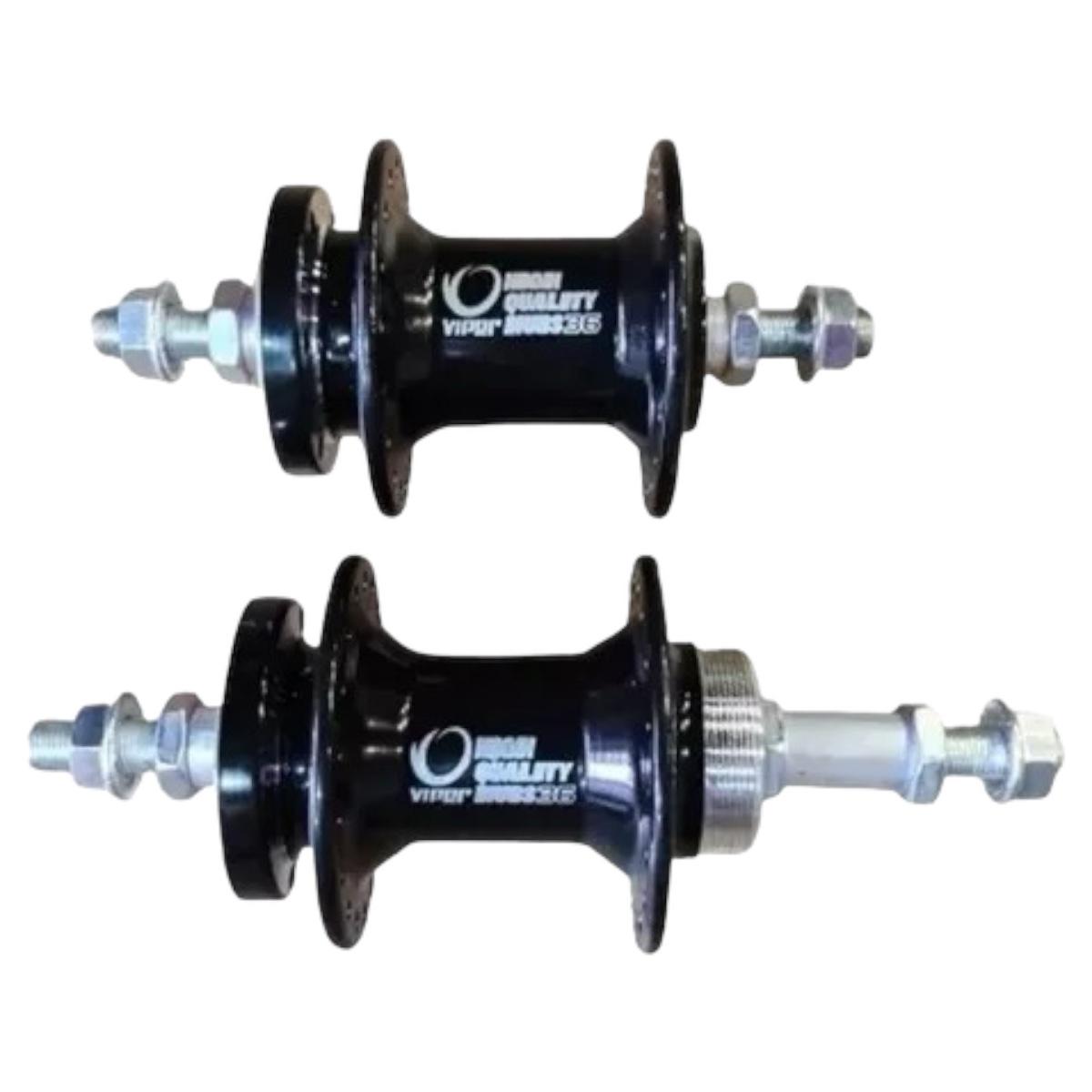 Par Cubo C/rolamento 36f A Disco Blocagem Aluminio Viper Pto - JPX BIKE