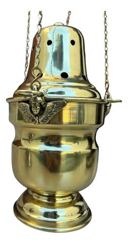 Turibulo Latão Dourado - Metal Arte